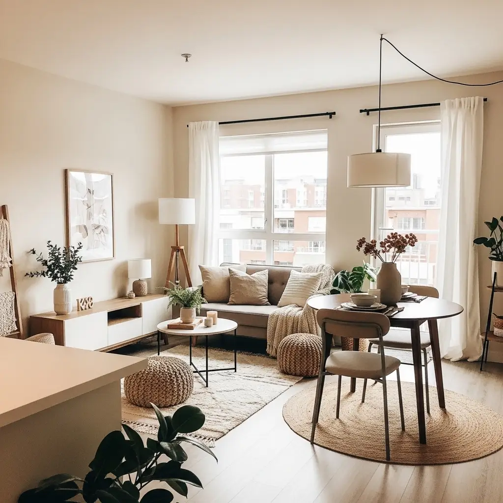 20 Beautiful Layout Ideas for Tight Living-Dining Rooms ...